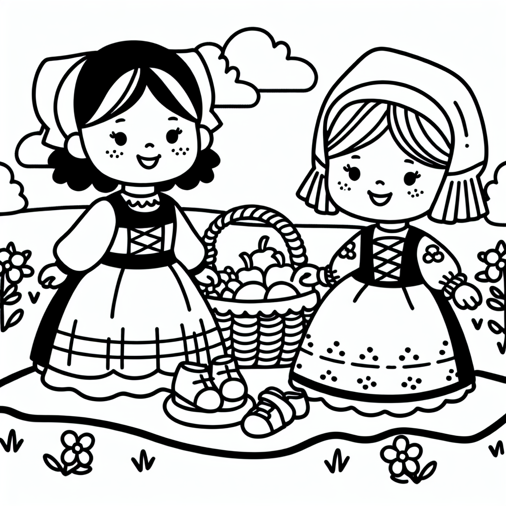 Please Create Simple Coloring Page Of Holland... Coloring Page