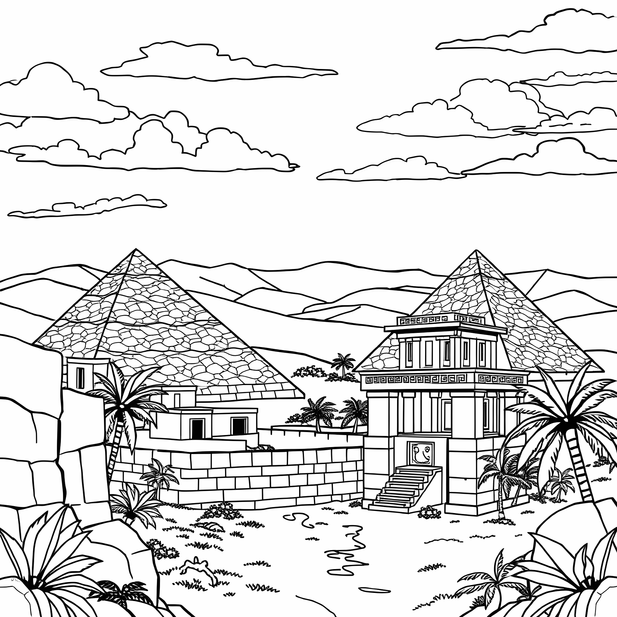 Ancient Civilizations Coloring Page | Free Printable
