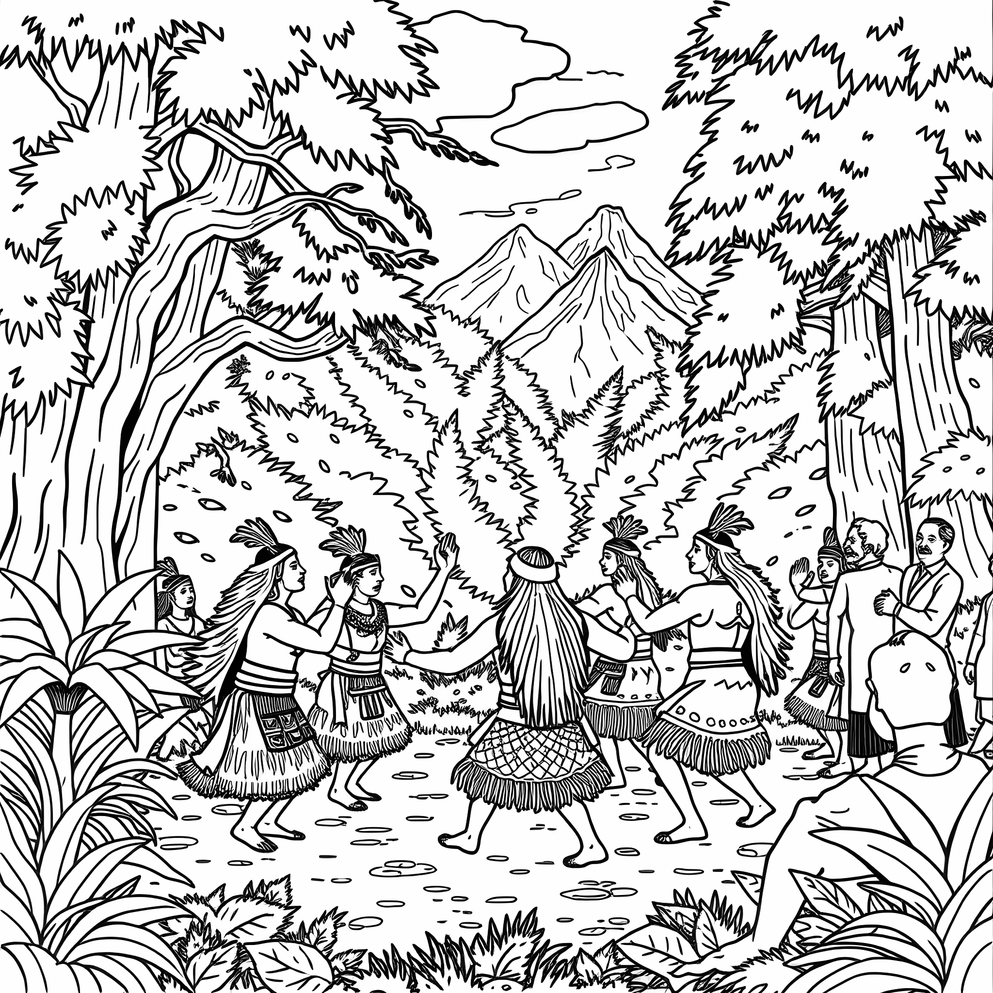Maori Coloring Page