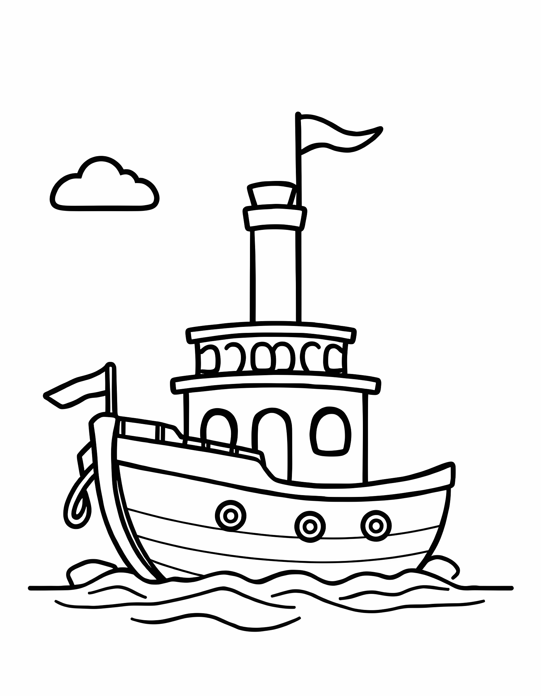 Ship Coloring Page