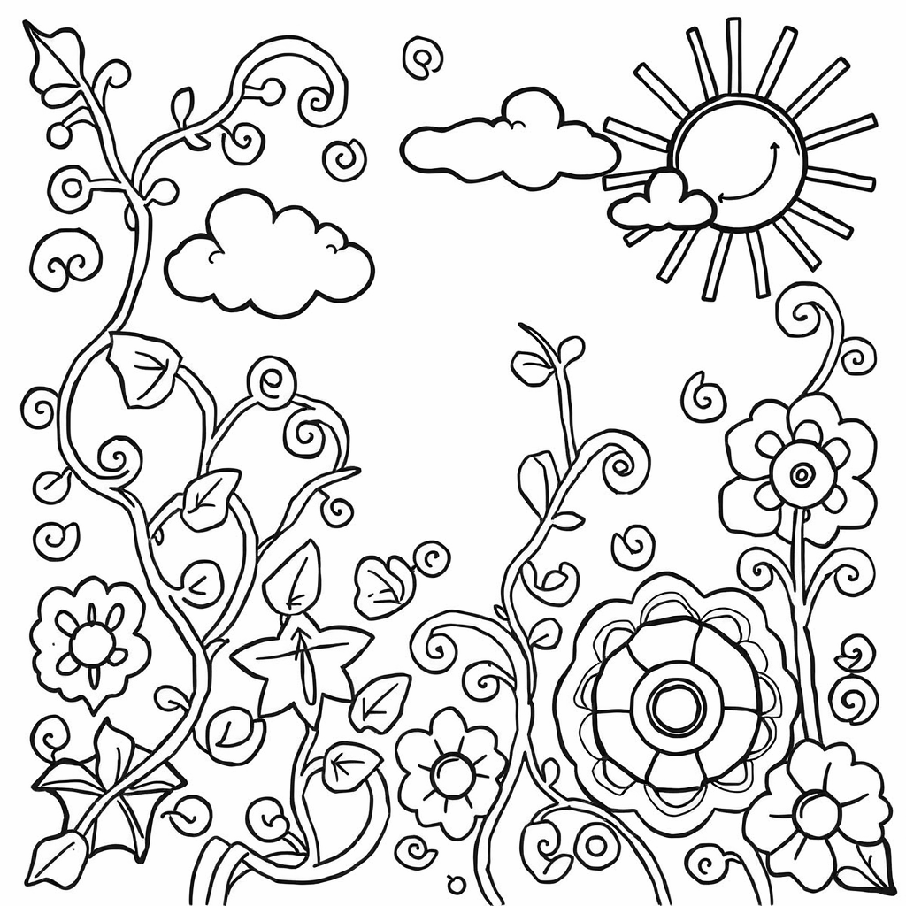 Zendoodle Pattern Coloring Page