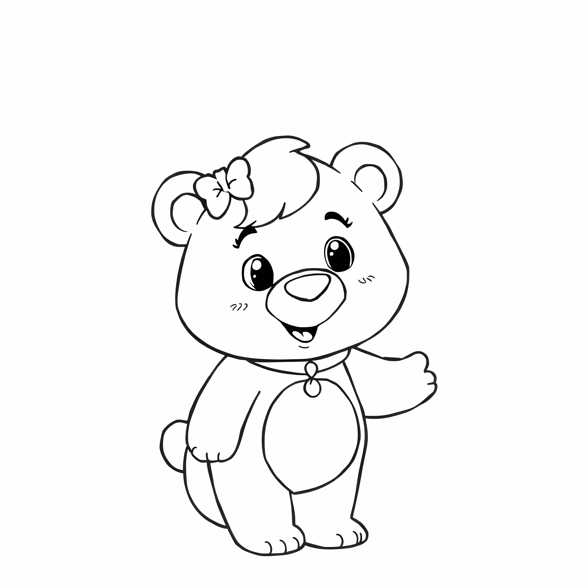 Marsha In The Bear Coloring Page