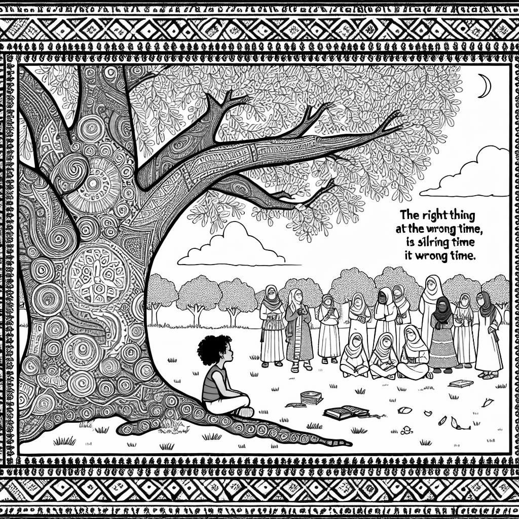 The Right Thing At The Wrong Time Is Still The... Coloring Page | Free ...