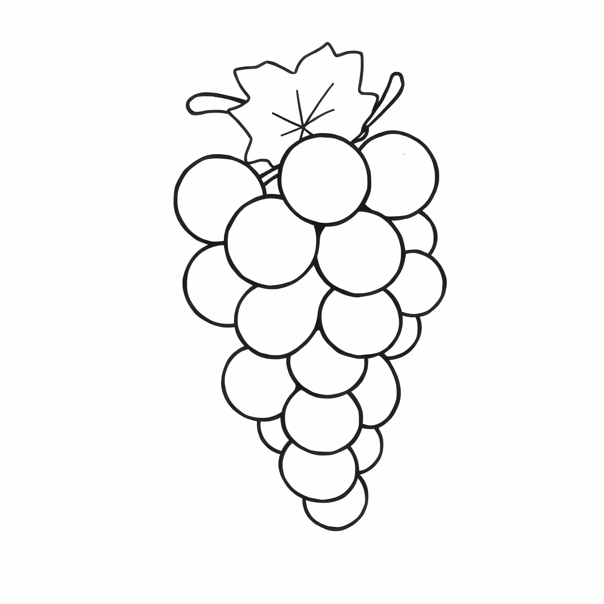 Grape Coloring Page