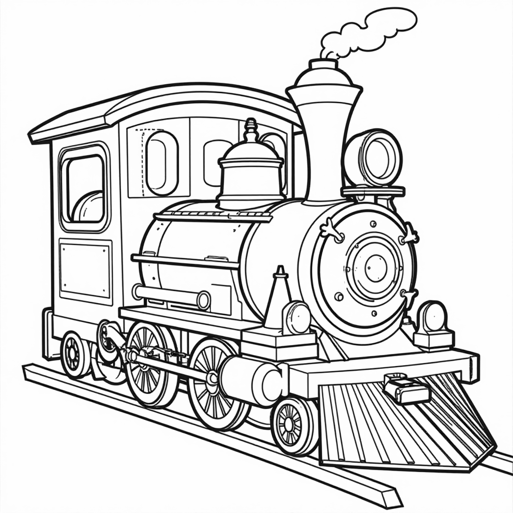 MetroLink Train Decorated With Christmas... Coloring Page