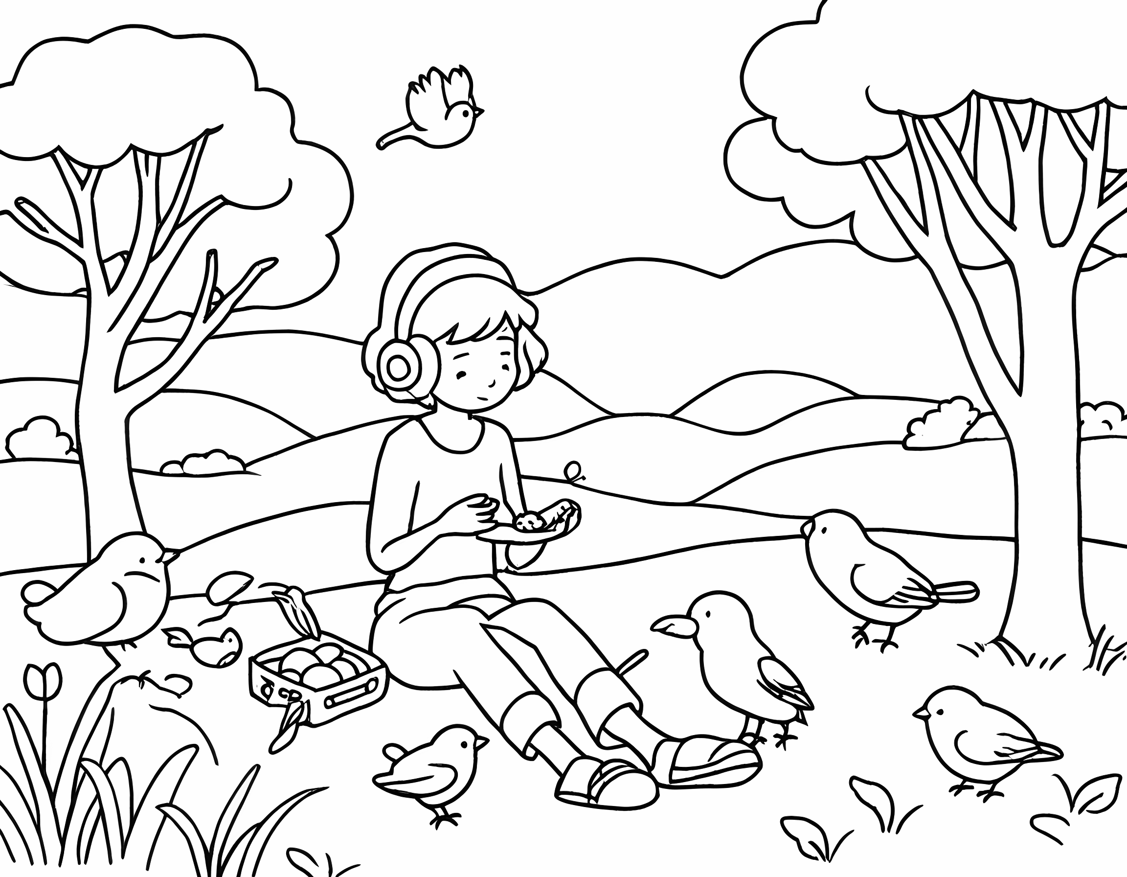 Zeno A Small Futuristic Robot With Glowing Blue... Coloring Page