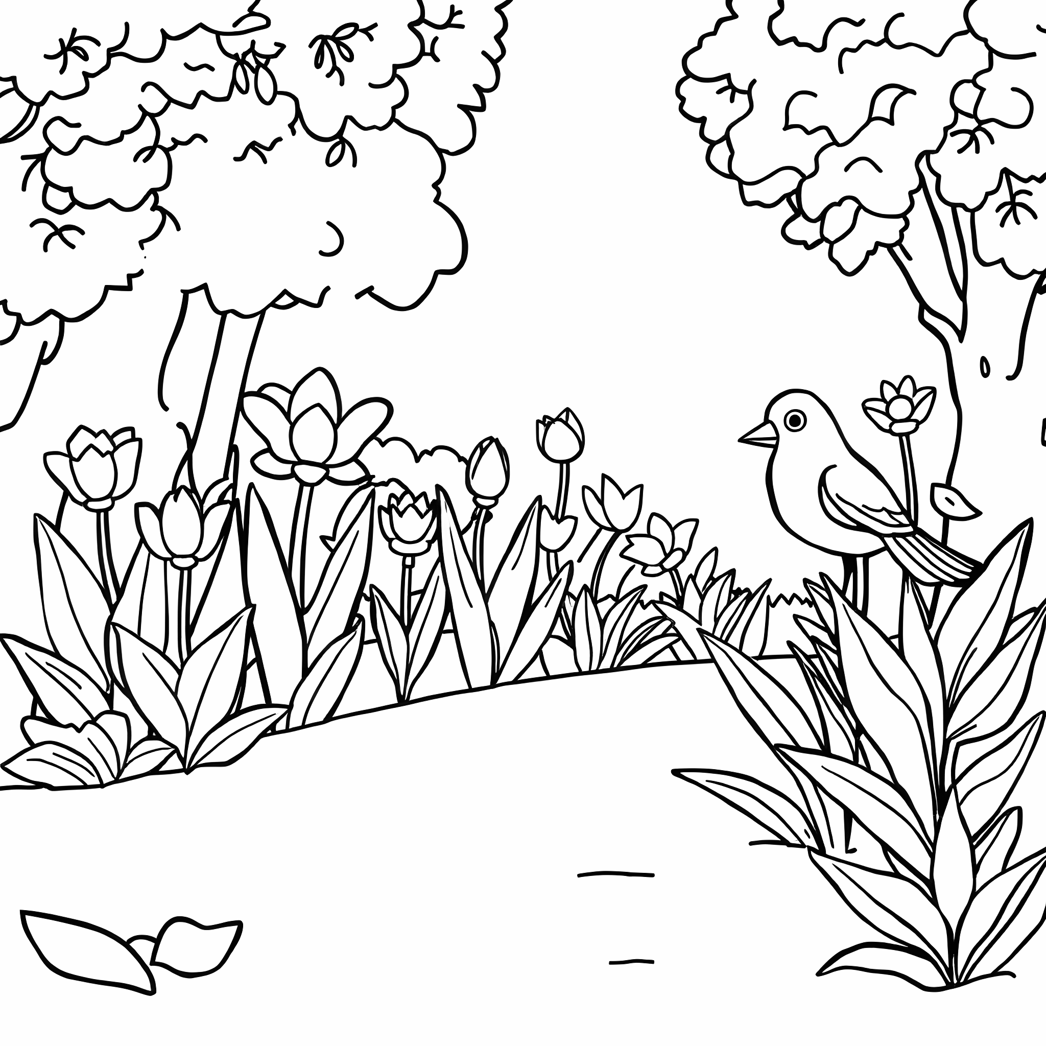 A Rose Coloring Page