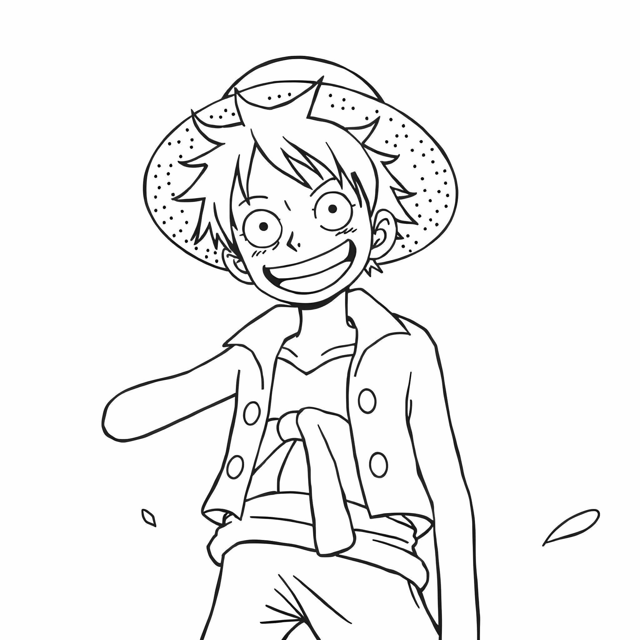 Luffy One Piece Coloring Page