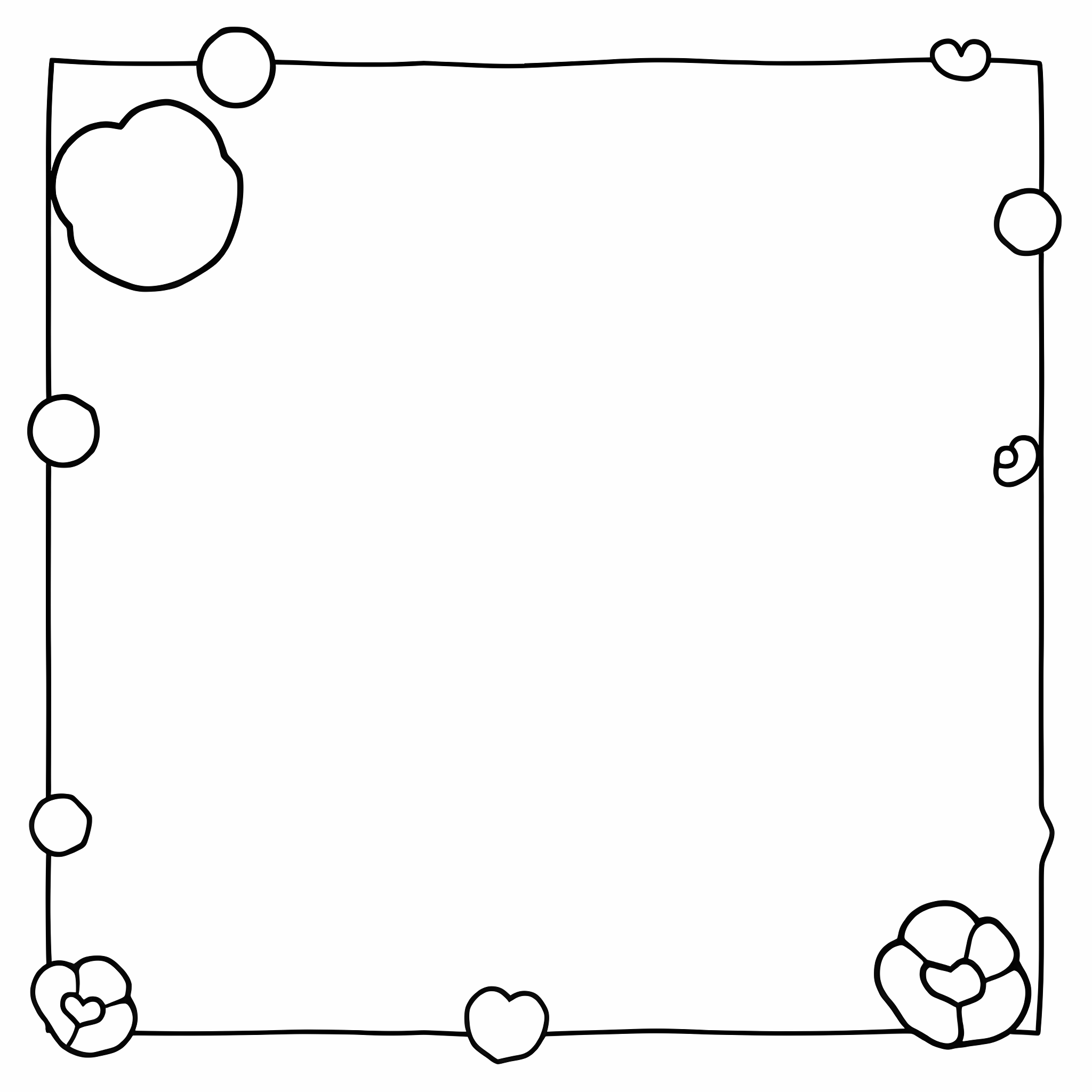Assignment Border Design Coloring Page