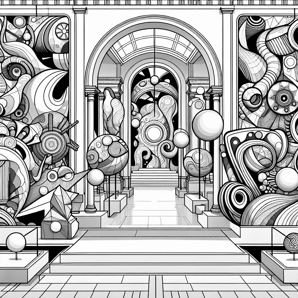 Museum Of Broken Shapes And Forms And Dreams Coloring Page