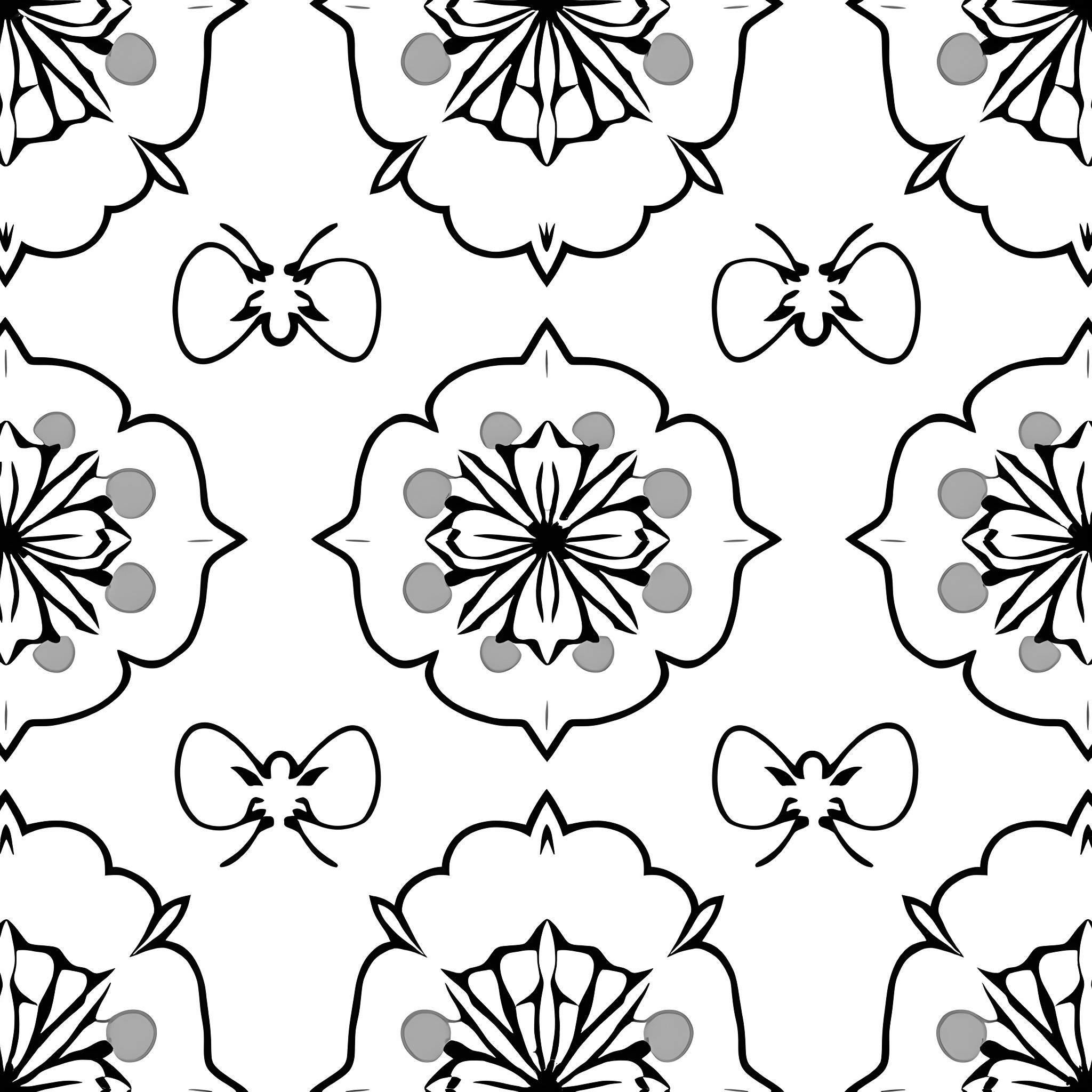 Easy Repeating Pattern Coloring Page